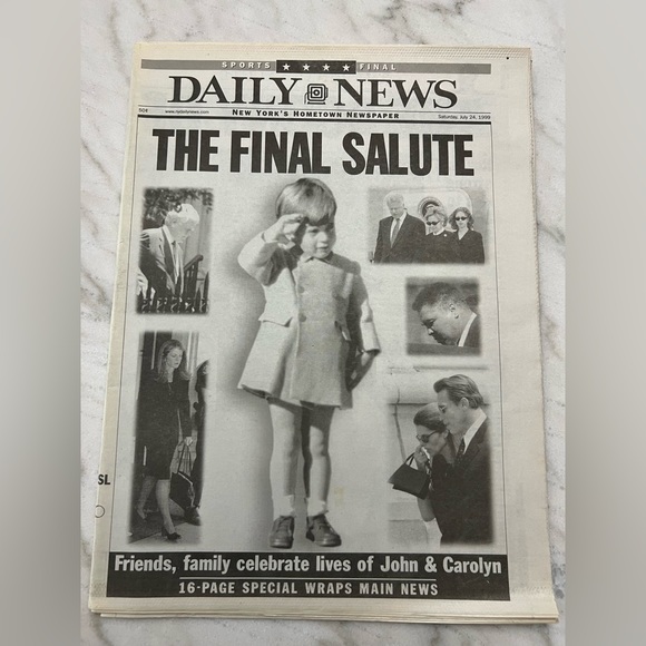 Other | New York Daily News Dated 7241999 The Final Salute To Jfk Jr ...